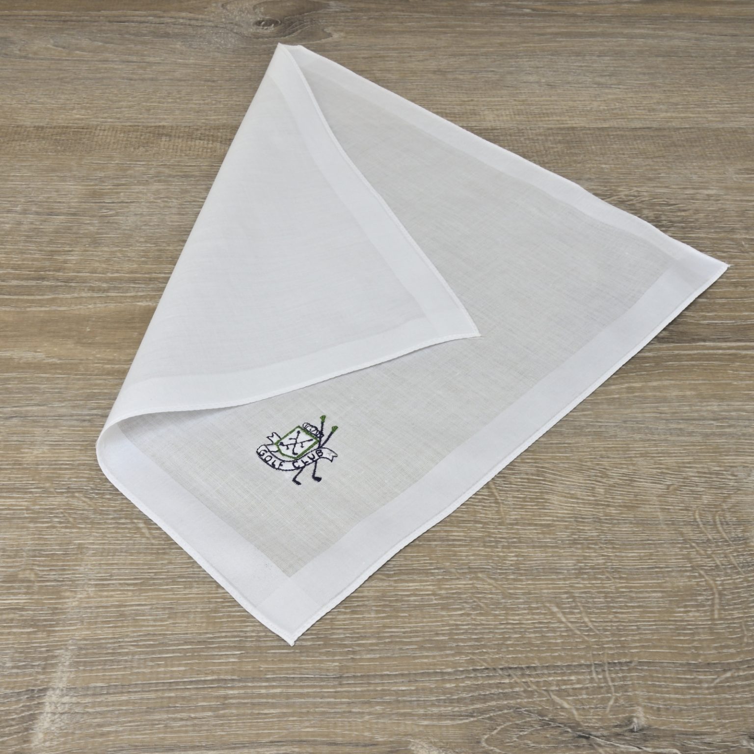 Corded Border Men's Linen Handkerchief - Flax & Thimble